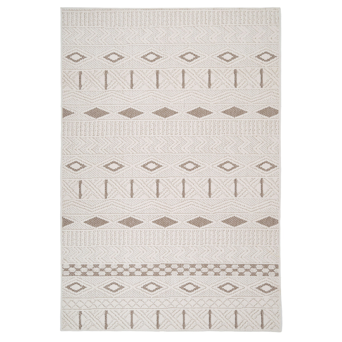 Cream Beige Boho Rug - Sachi | Living Room Rugs | Kukoon Rugs Online