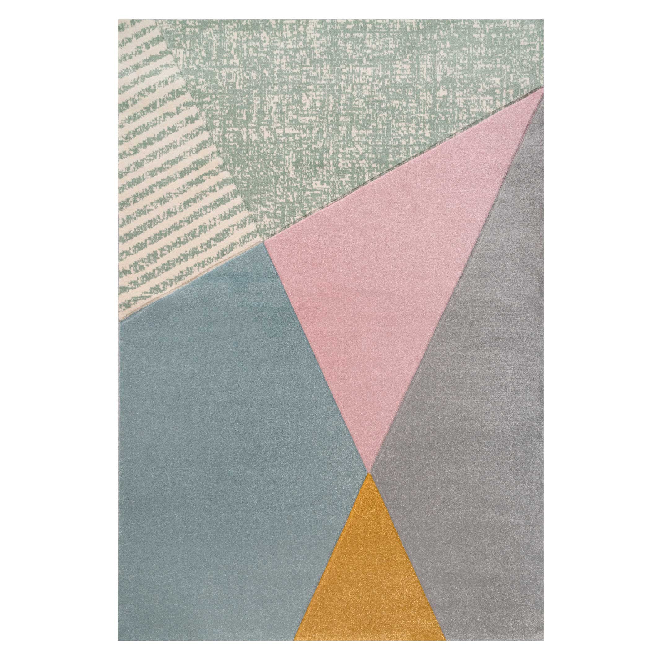 Multicoloured Pastel Abstract Area Rug | Living Room Rugs | Kukoon Rugs ...