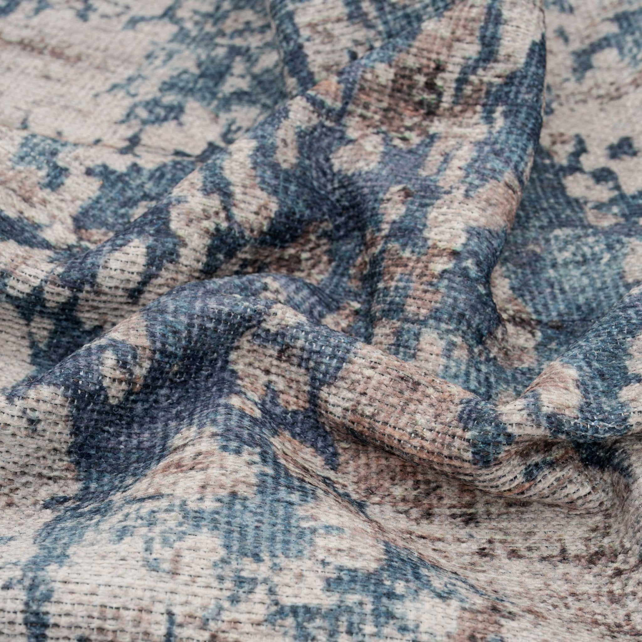 Flatwoven Washable Distressed Blue Area Rug - Dash | Living Room Rugs ...