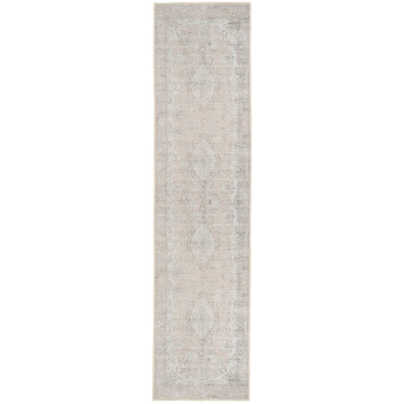 Flatwoven Washable Traditional Distressed Beige Rug - Zoe | Living Room ...