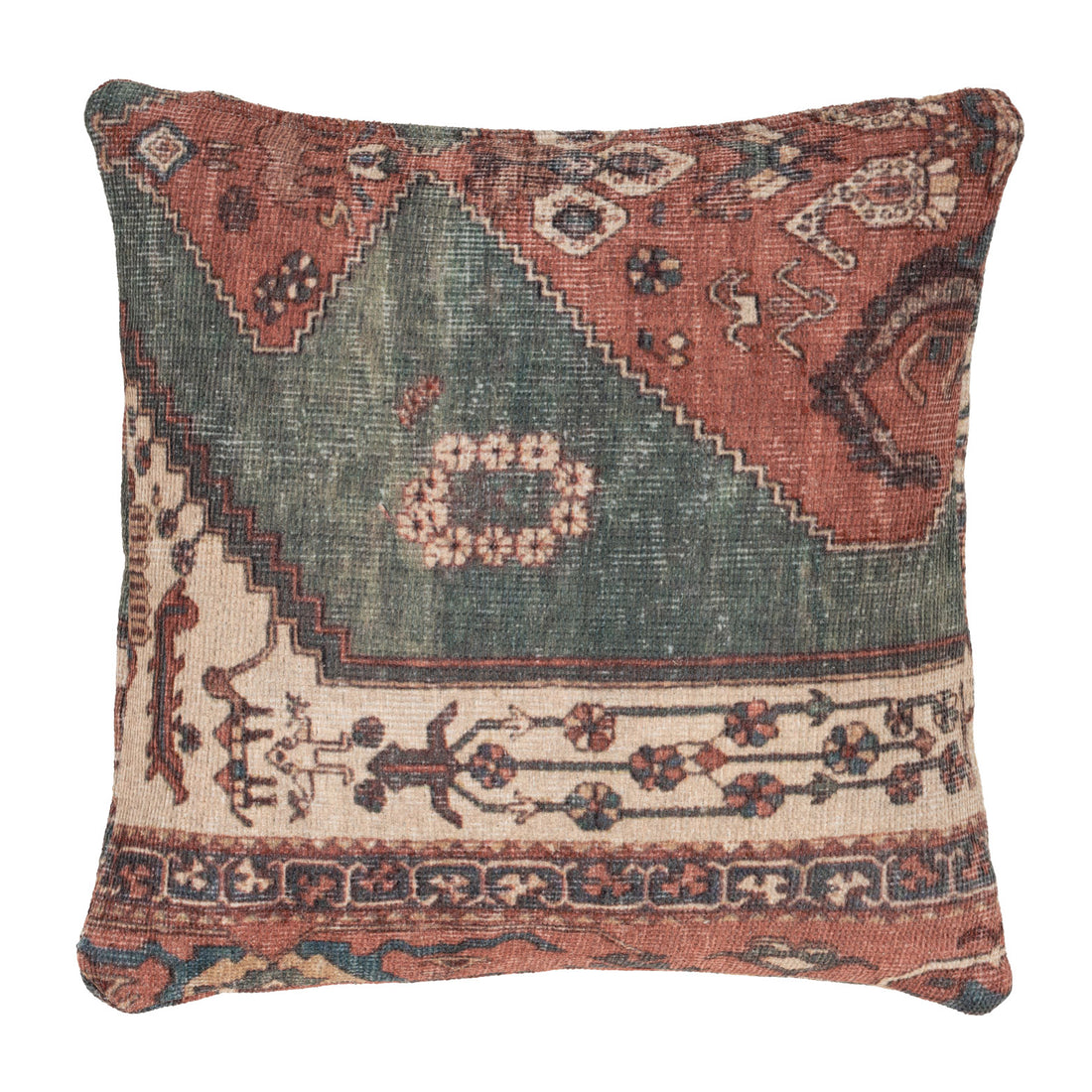 Distressed Terracotta Cushion Cover | Flatwoven Washable Rugs | Kukoon ...