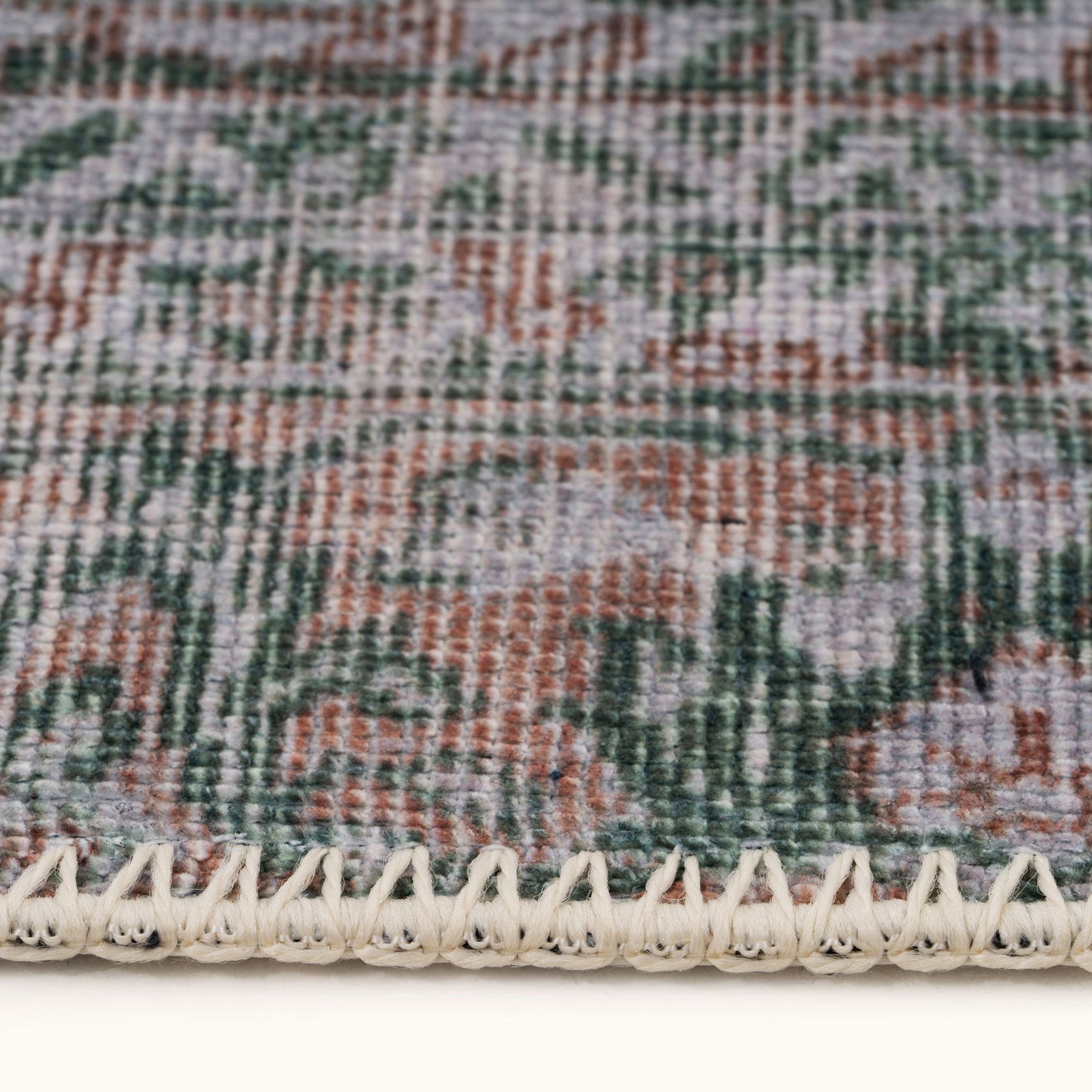 Flatwoven Washable Green Medallion Area Rug - Orion | Living Room Rugs ...