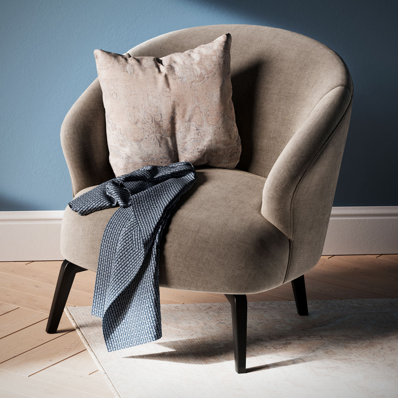 Distressed Beige Cushion Cover | Flatwoven Washable Rugs | Kukoon Rugs ...