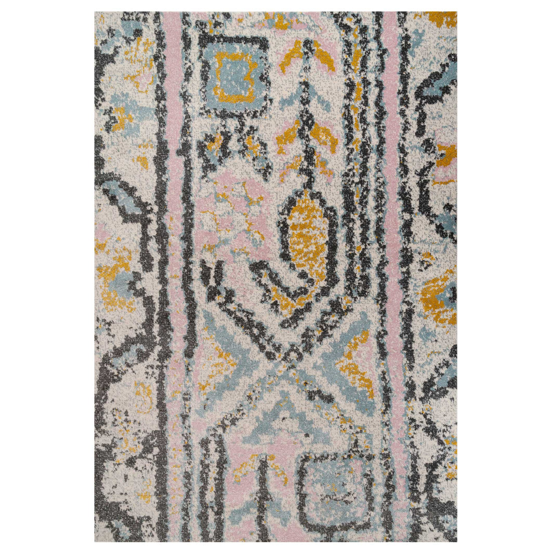 Pastel Tribal Print Area Room Rug | Living Room Rugs | Kukoon Rugs Online