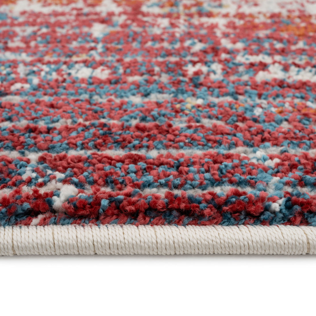 Carved Multicolour Area Rug - Florrie | Living Room Rugs | Kukoon Rugs ...