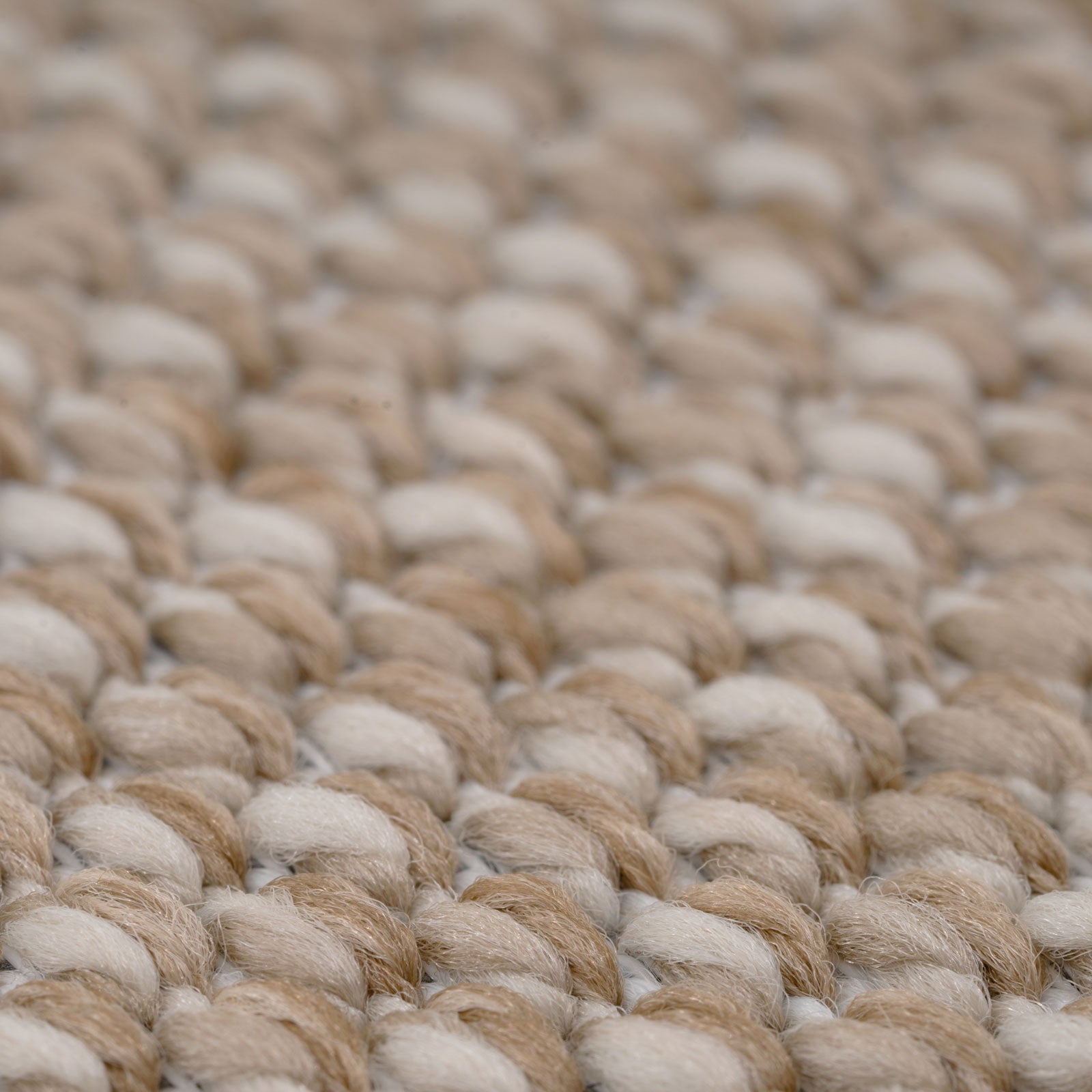 Beige Geometric Loop Pile Rug | Living Room Rugs | Kukoon Rugs Online