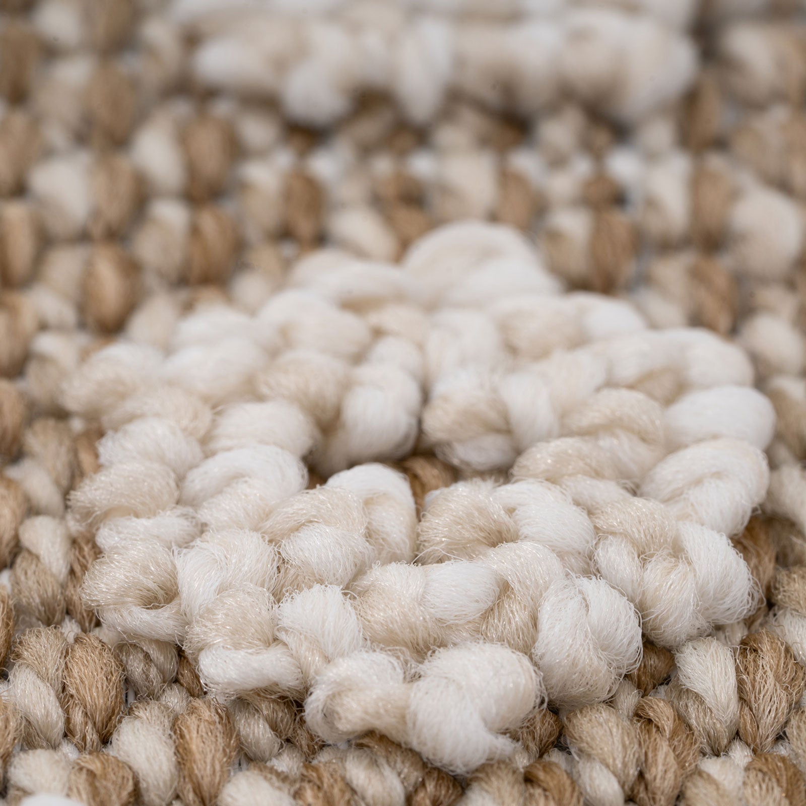 Beige Diamond Loop Pile Rug | Living Room Rugs | Kukoon Rugs Online