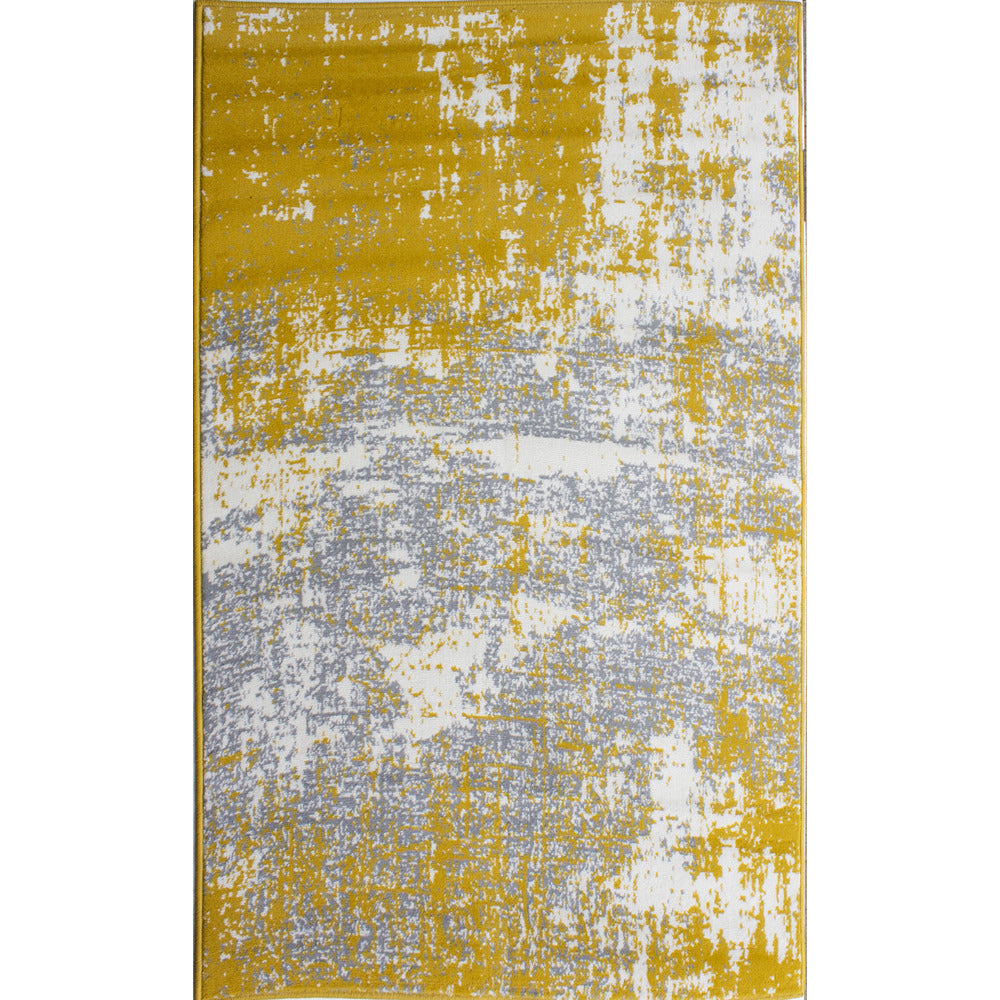 Yellow Grey Distressed Worn Look Living Room Rug | Living Room Rugs ...