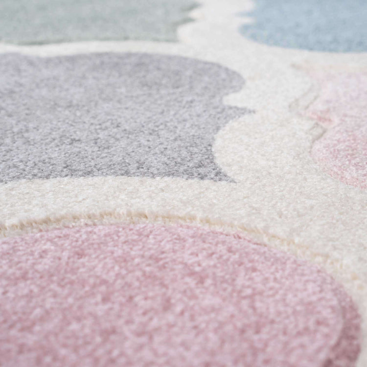 Colourful Pastel Trellis Area Room Rug | Living Room Rugs | Kukoon Rugs ...