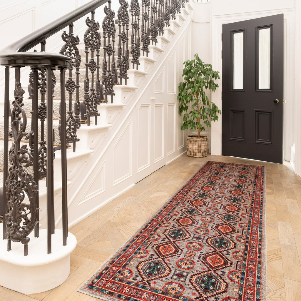 Washable Multicolour Persian Style Rug - Rani | Living Room Rugs ...