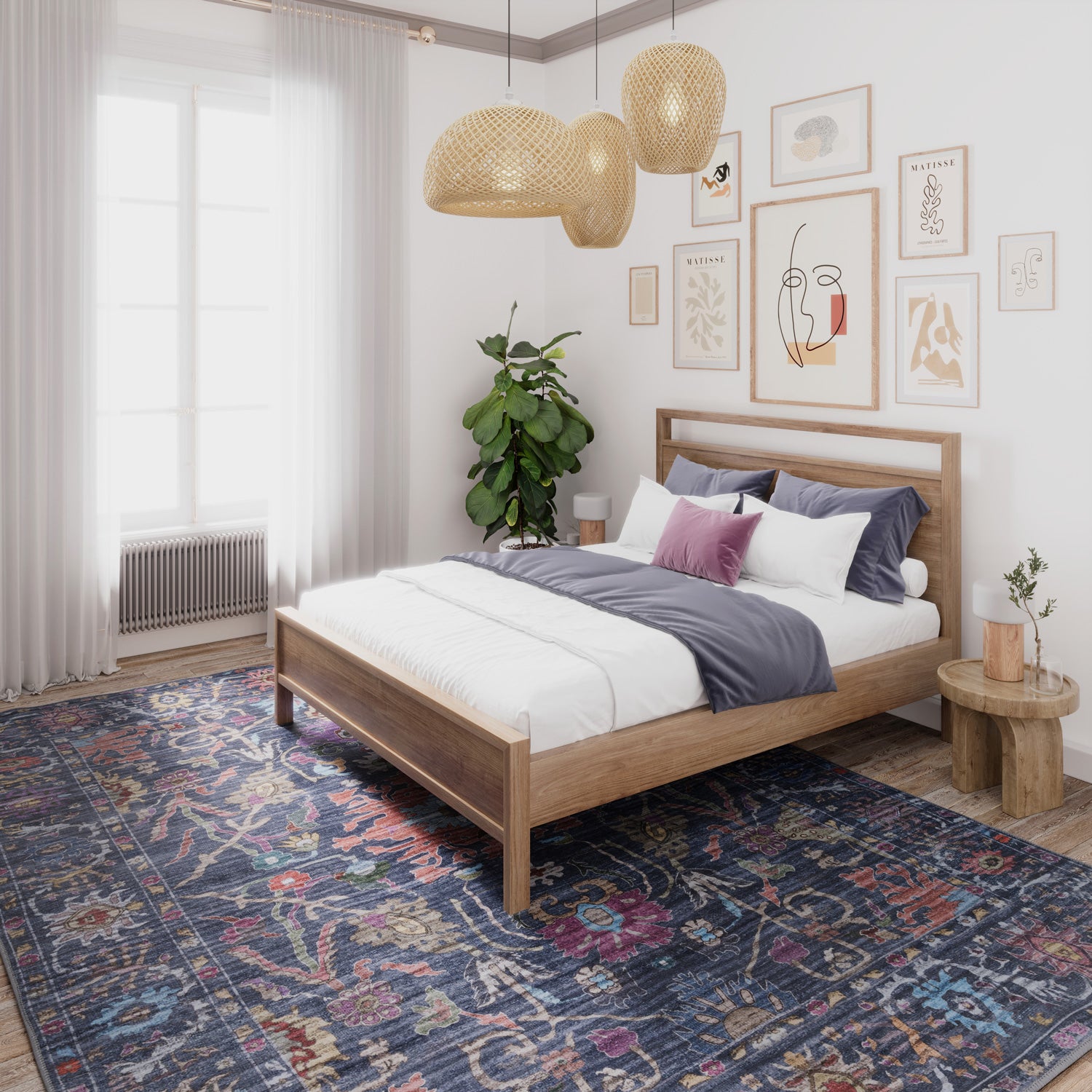 Soft Washable Wildflower Rug - Francine | Living Room Rugs | Kukoon ...