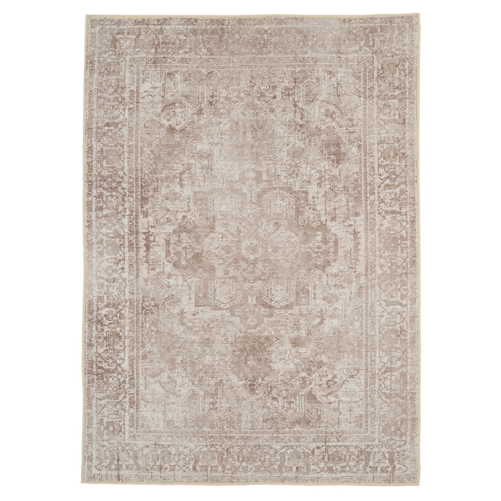 Washable Vintage Beige Rug - Isla | Living Room Rugs | Kukoon Rugs Online