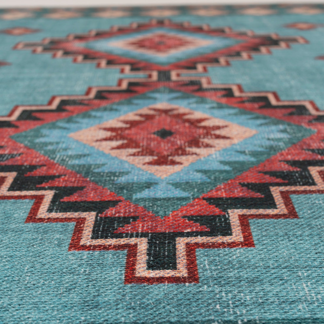 Washable Blue Berber Style Rug - Yasmine | Living Room Rugs | Kukoon ...