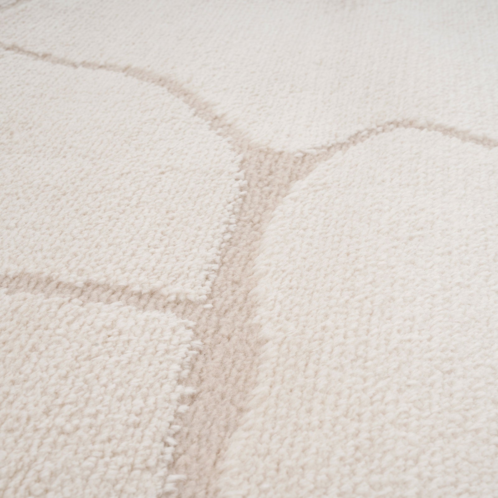 Soft Cream Abstract Rug - Aura | Living Room Rugs | Kukoon Rugs Online