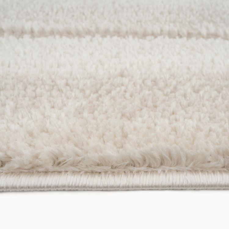 Soft Cream Abstract Rug - Aura | Living Room Rugs | Kukoon Rugs Online