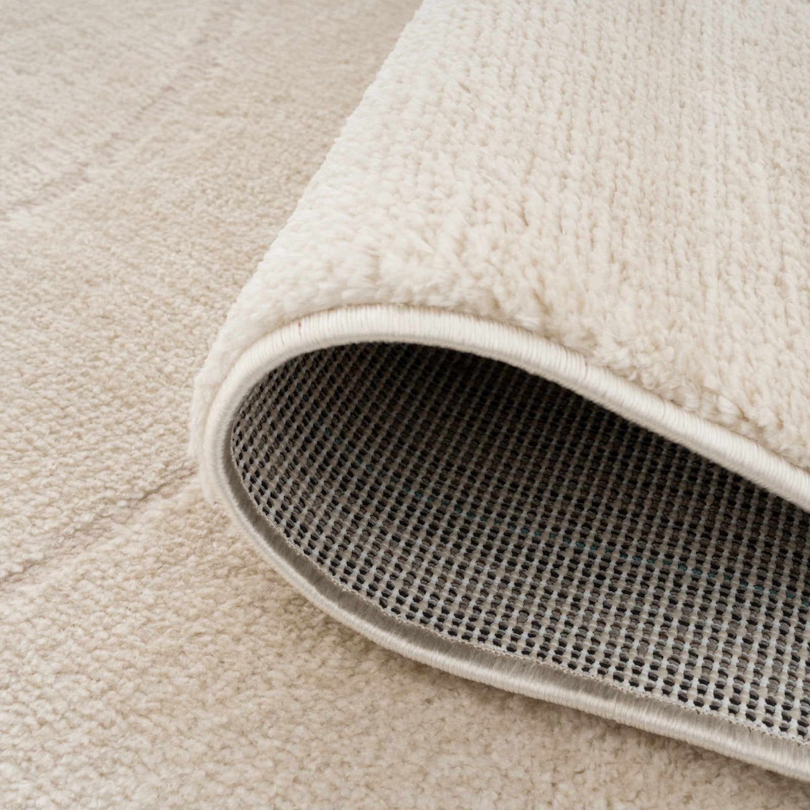 Soft Cream Abstract Rug - Aura | Living Room Rugs | Kukoon Rugs Online