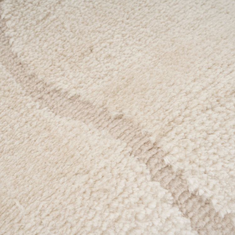Soft Cream Abstract Rug - Aura | Living Room Rugs | Kukoon Rugs Online