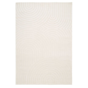 Soft Cream Boho Rug - Groove | Living Room Rugs | Kukoon Rugs Online