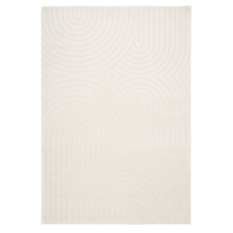 Soft Cream Boho Rug - Groove | Living Room Rugs | Kukoon Rugs Online
