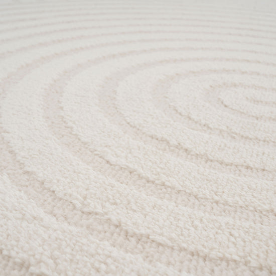 Soft Cream Boho Rug - Groove | Living Room Rugs | Kukoon Rugs Online