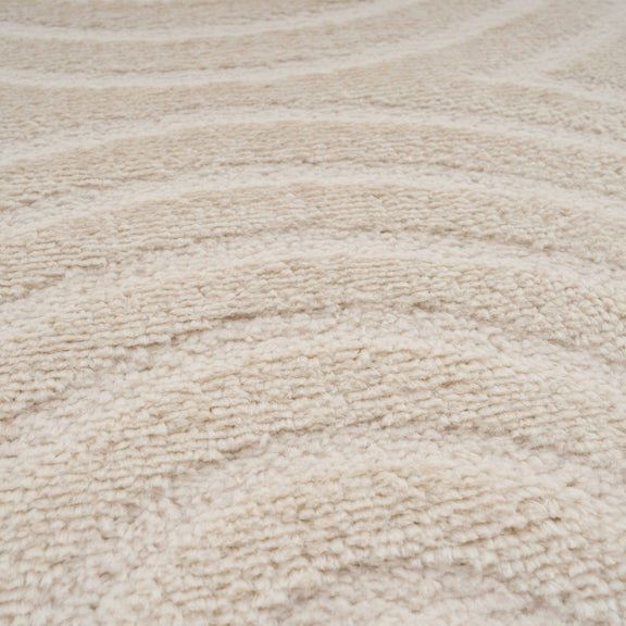 Soft Cream Boho Rug - Groove | Living Room Rugs | Kukoon Rugs Online