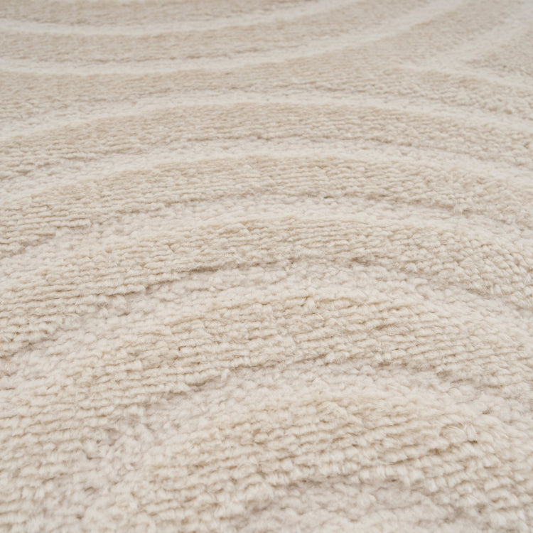 Soft Cream Boho Rug - Groove | Living Room Rugs | Kukoon Rugs Online